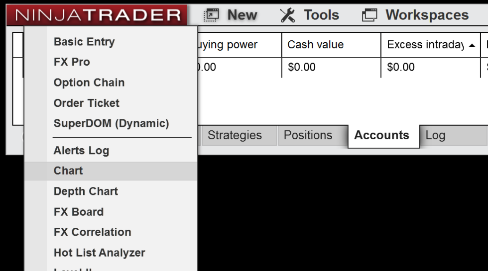 Loading Constant Volume Bar Charts on NinjaTrader 8 - PRICEPhysics